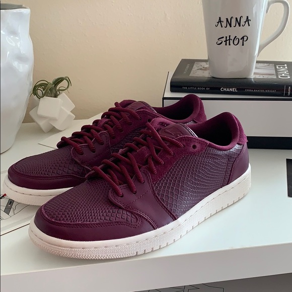 Nike | Shoes | Nwt Nike Air Jordan Retro Bordeaux Snakeskin | Poshmark
